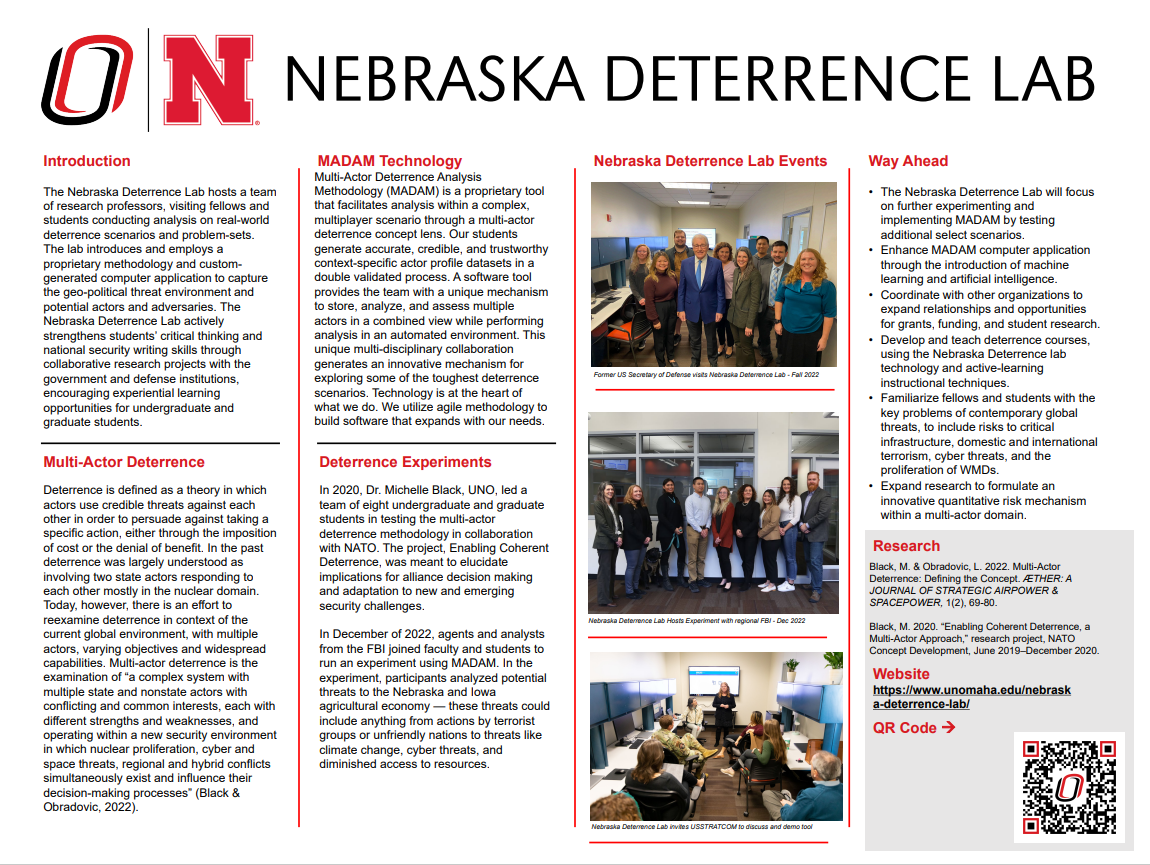 About the Lab | Nebraska Deterrence Lab | University of Nebraska Omaha