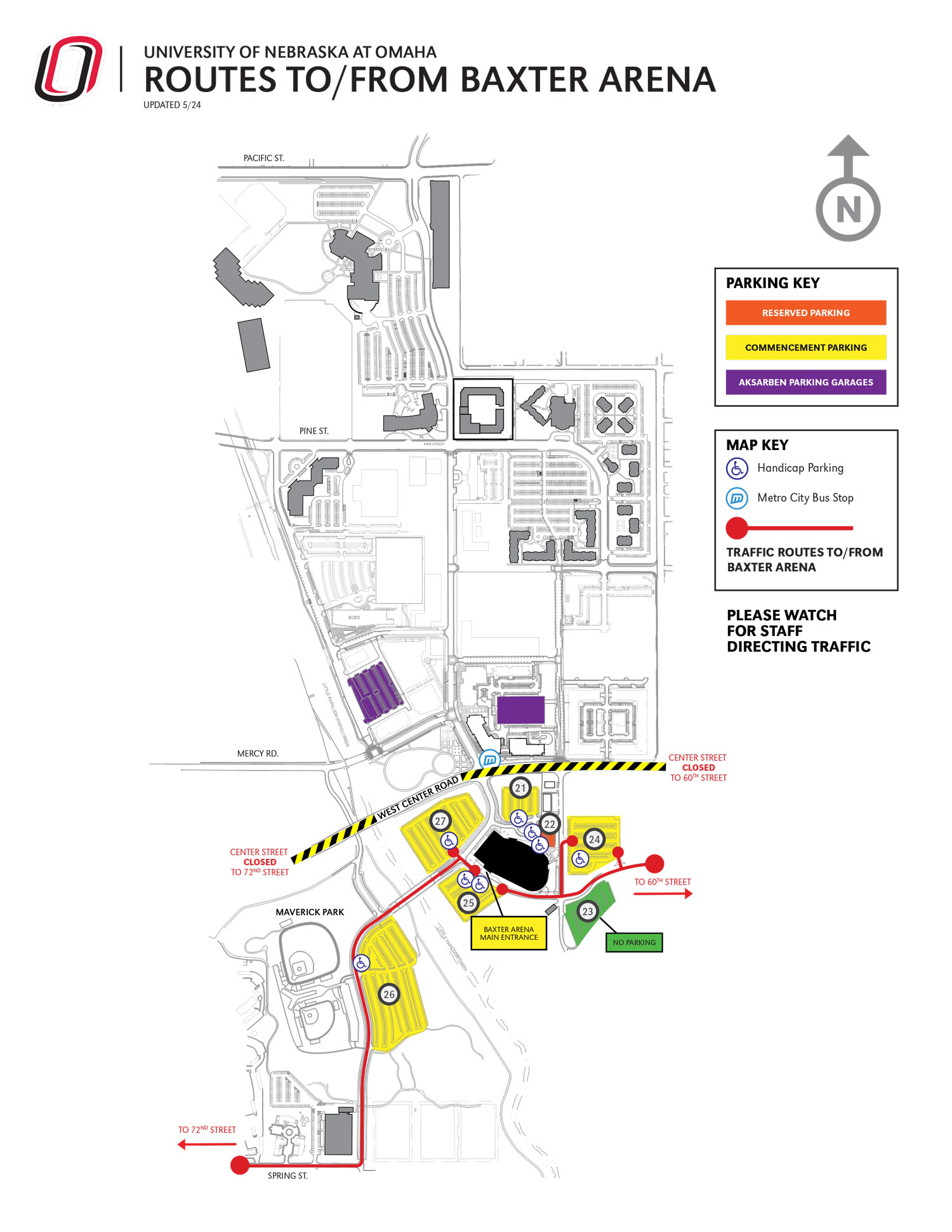 Road Closure to Impact Travel Near Baxter Arena | News | University of ...
